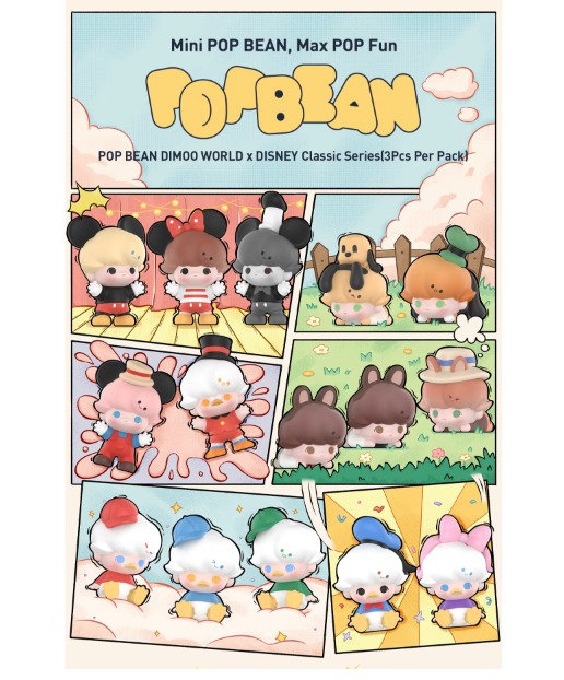 [Sealed whole set] POP BEAN DIMOO WORLD × DISNEY Classic Series ...