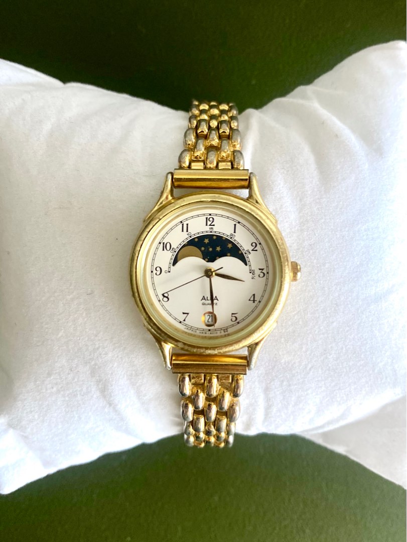 Seiko Alba Moon Watch, Women's Fashion, Watches & Accessories, Watches ...