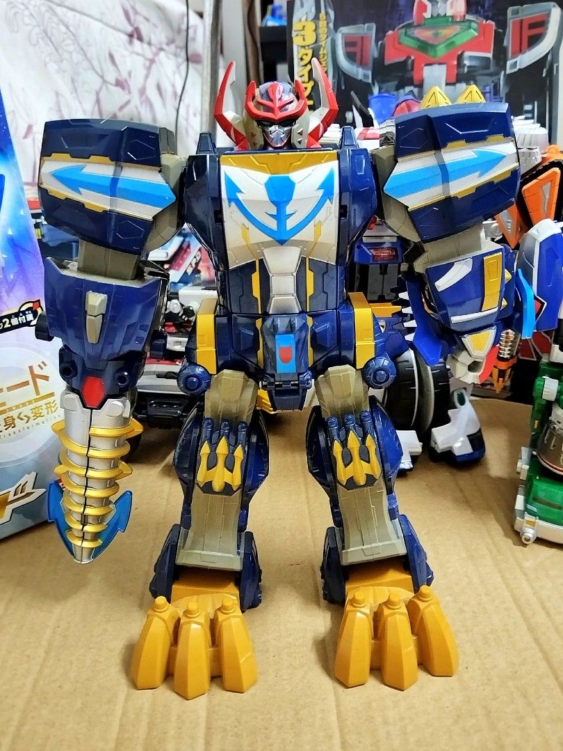 Sentai gokaiger dx gozyujin / power rangers super megaforce megazord ...