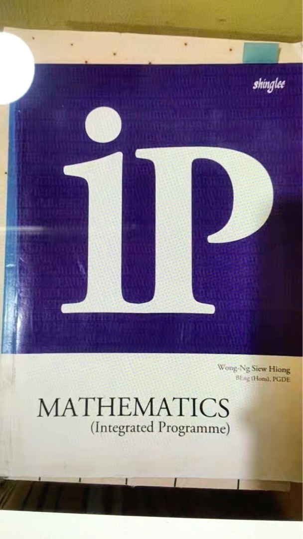 Shinglee IP Mathematics Textbook, Hobbies & Toys, Books & Magazines ...