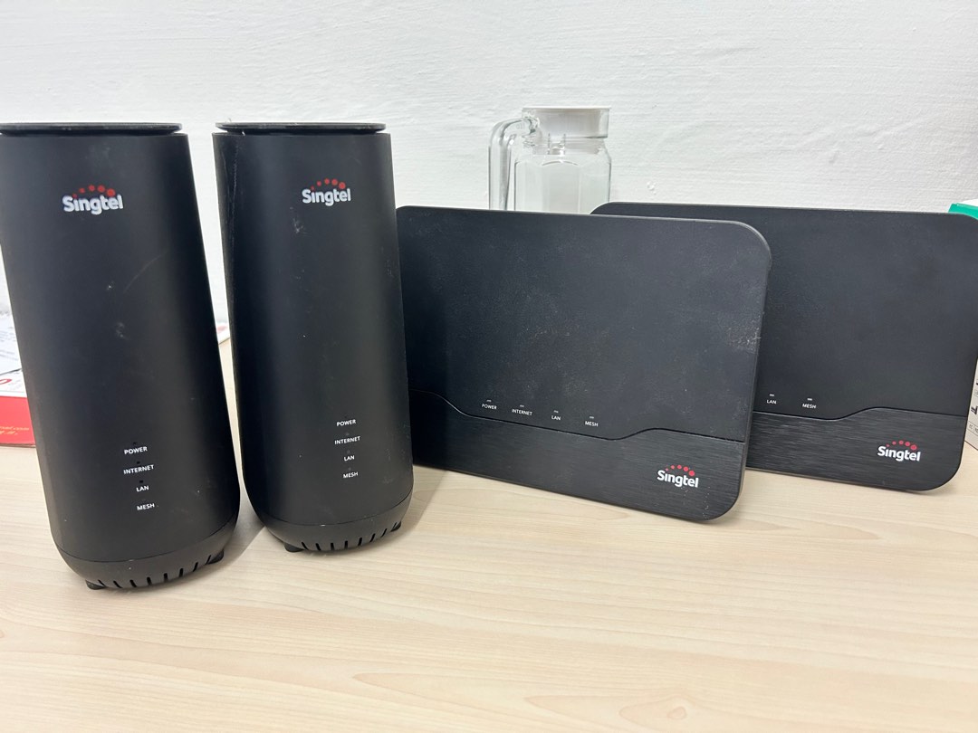 SingTel wifi 6 router and mesh router set, Computers & Tech, Office ...