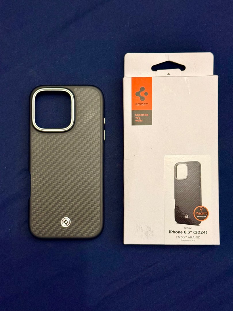 Spigen Enzo Aramid Case for iPhone 16 Pro, Mobile Phones & Gadgets ...