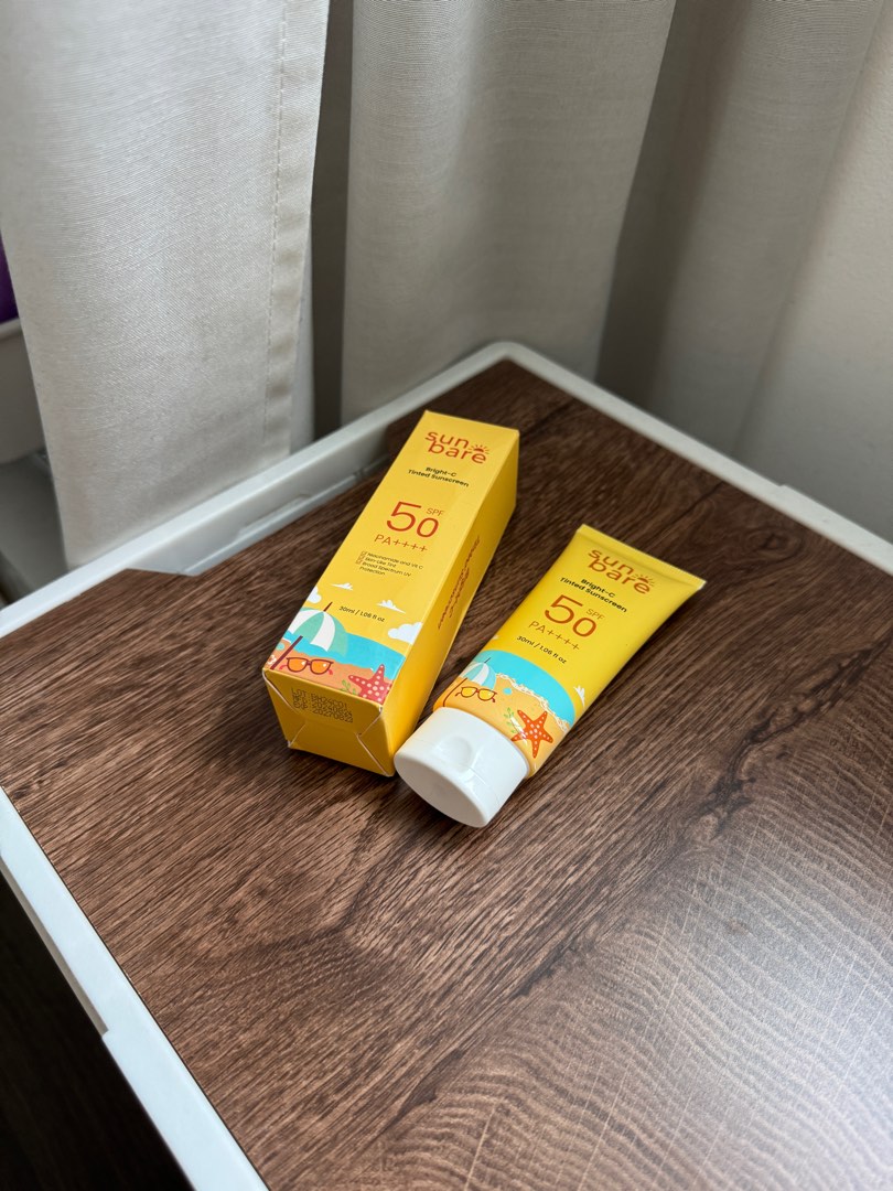 SUNBARE Bright-C Tinted Sunscreen SPF 50 PA++++, Beauty & Personal Care ...