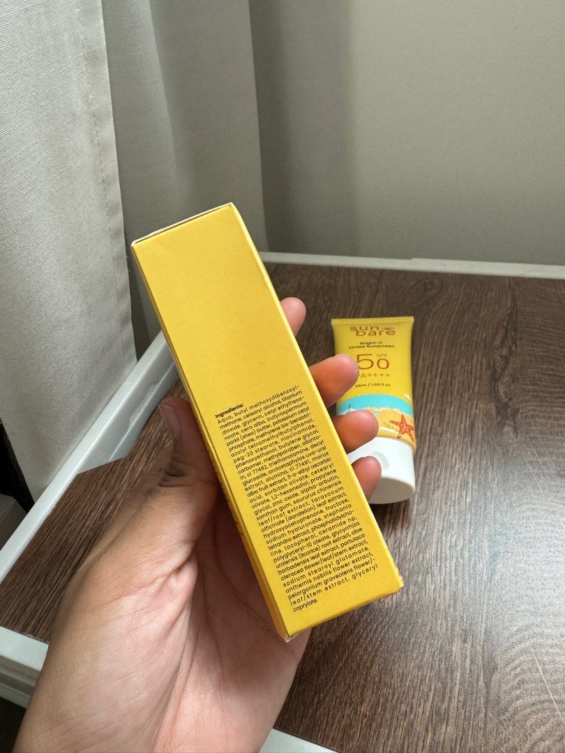 SUNBARE Bright-C Tinted Sunscreen SPF 50 PA++++, Beauty & Personal Care ...