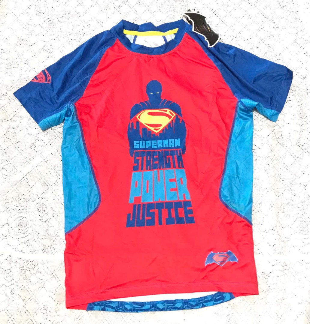 Superman RASH GUARD kids 12-14 years old new, Babies & Kids, Babies ...