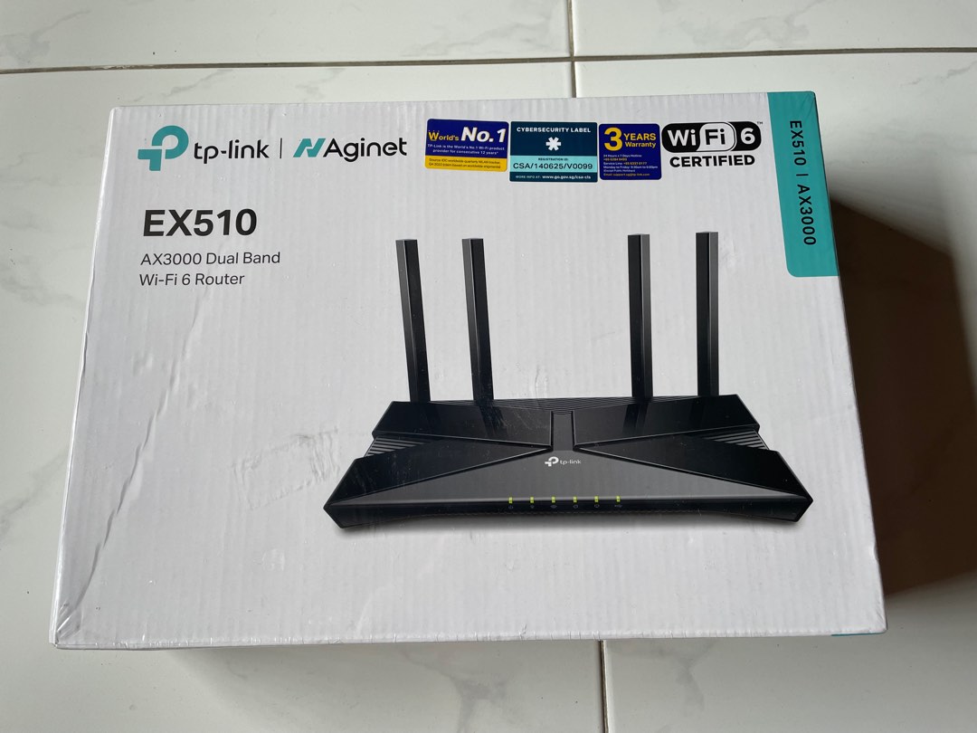 TP-Link EX510 AX3000 Dual Band Wi-Fi 6 Router, Computers & Tech, Parts ...
