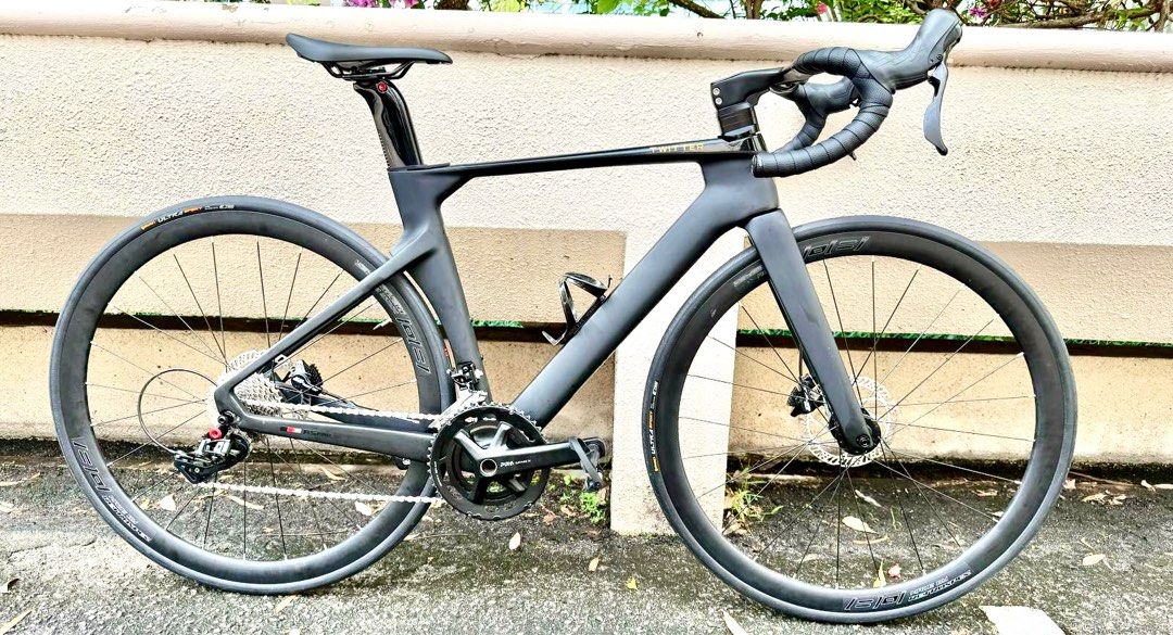 TWITTER R5 PRO Carbon Fibre Black Road Bike | Full Hydraulic Disc Brake ...