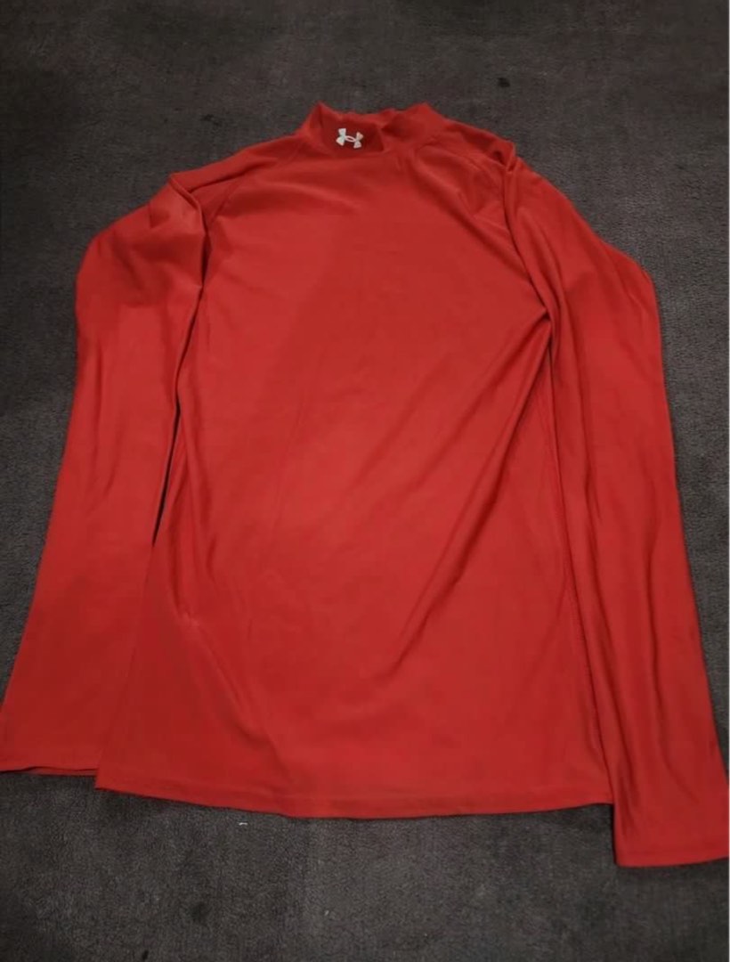 Under Armour Red Rashguard, Men's Fashion, Tops & Sets, Swim Top & Rash ...