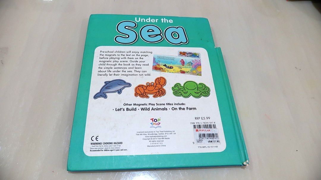 Under The Sea Magnetic Story and Play Scene Board Book, Hobbies & Toys ...