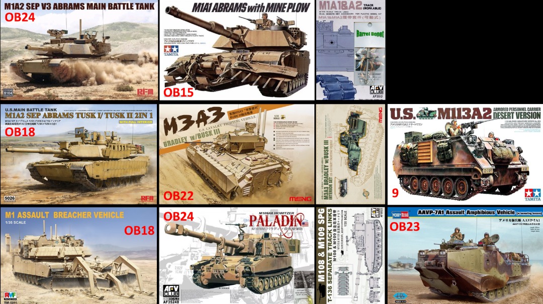 US Armour Collection - AFV Club, Dragon, Hobby Boss, Meng, Tamiya ...