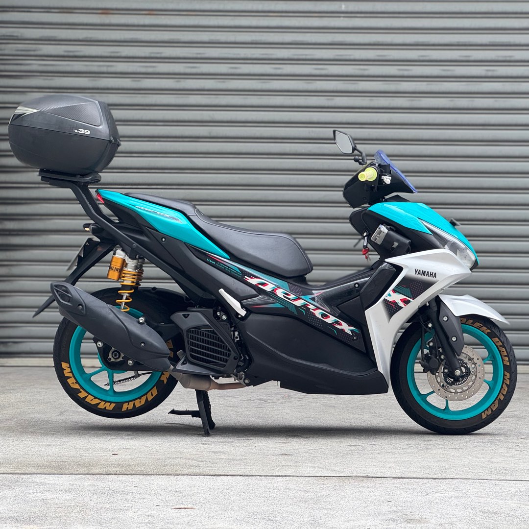 [USED] Yamaha aerox V2 with ohlins suspension, Motorcycles, Motorcycles ...