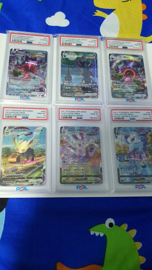 WTS PSA 10 POKEMON SLABS EEVEE HEROES AND GENGAR VMAX, Hobbies & Toys ...