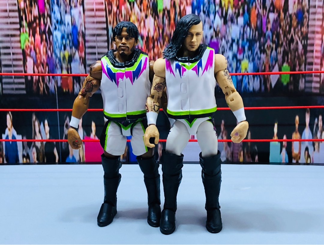 WWE Mattel Elite Wes Lee & Nash Carter MSK Wrestling Action Figures ...