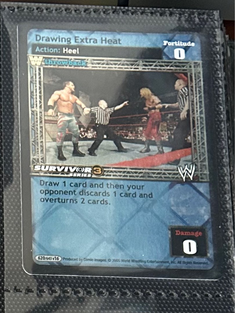 WWF/WWE RAW DEAL - Drawing Extra Heat SS3 TB, Hobbies & Toys, Toys ...