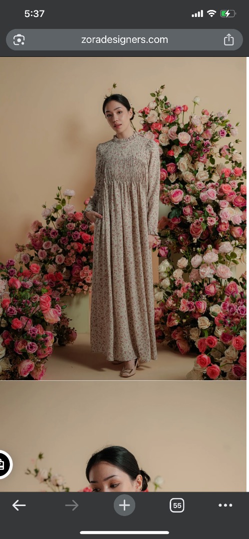 Zora Designer Jannah Dress in rose garden, Women's Fashion, Dresses ...