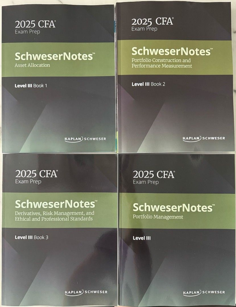 2025 Cfa Level 3 Kaplan Schweser, Hobbies & Toys, Books & Magazines ...