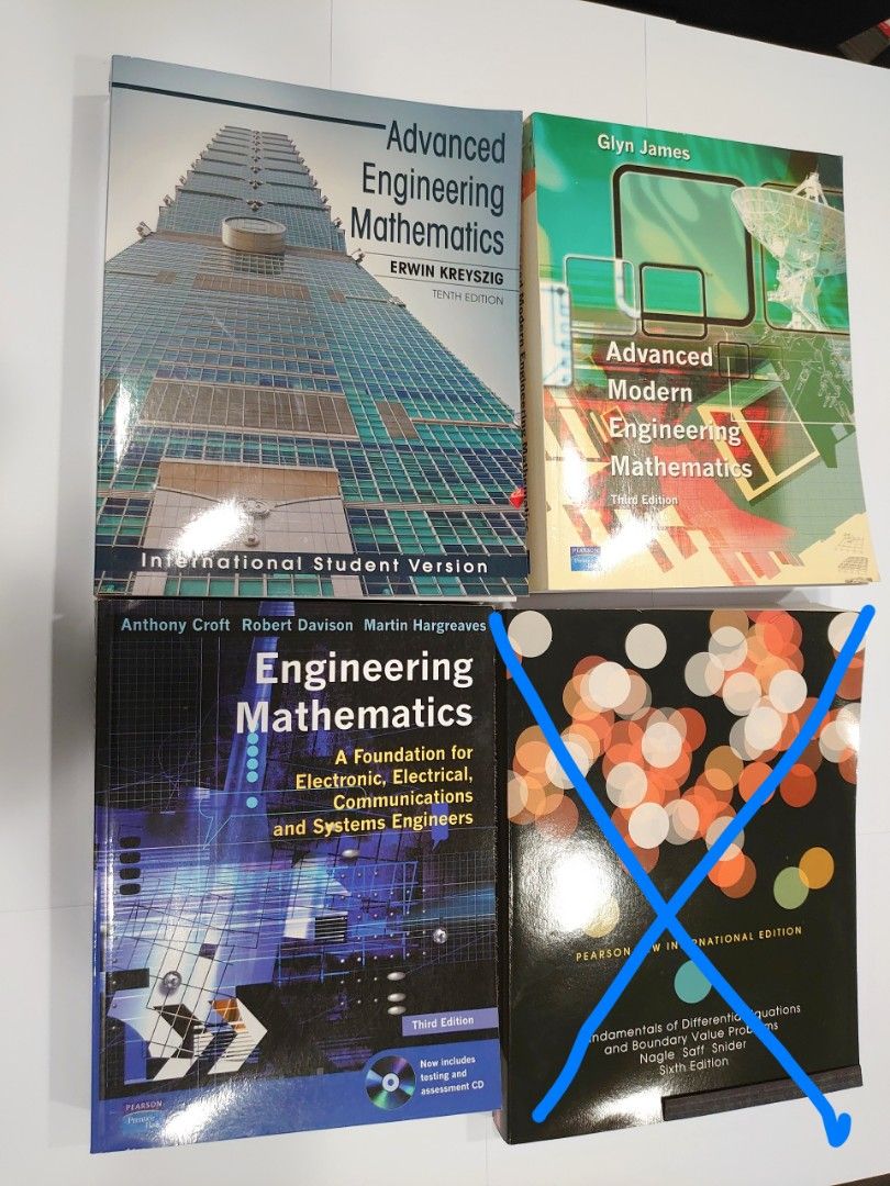 $5 each. Brand new. Engineering Mathematics. Advanced. Kreyszig. Glyn ...