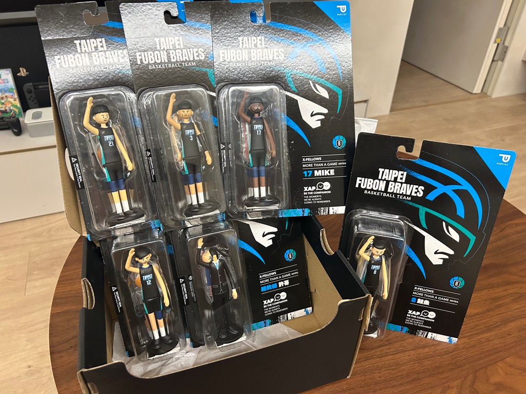 台北富邦勇士 XAP x BRAVES聯名 球員公仔組 許晉哲 林志傑 張宗憲 辛特力 周桂羽 曾祥鈞, 書籍、休閒與玩具, 玩具、公仔、桌遊在旋轉拍賣