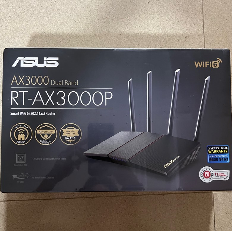 Asus RT AX3000P Router, Computers & Tech, Parts & Accessories ...