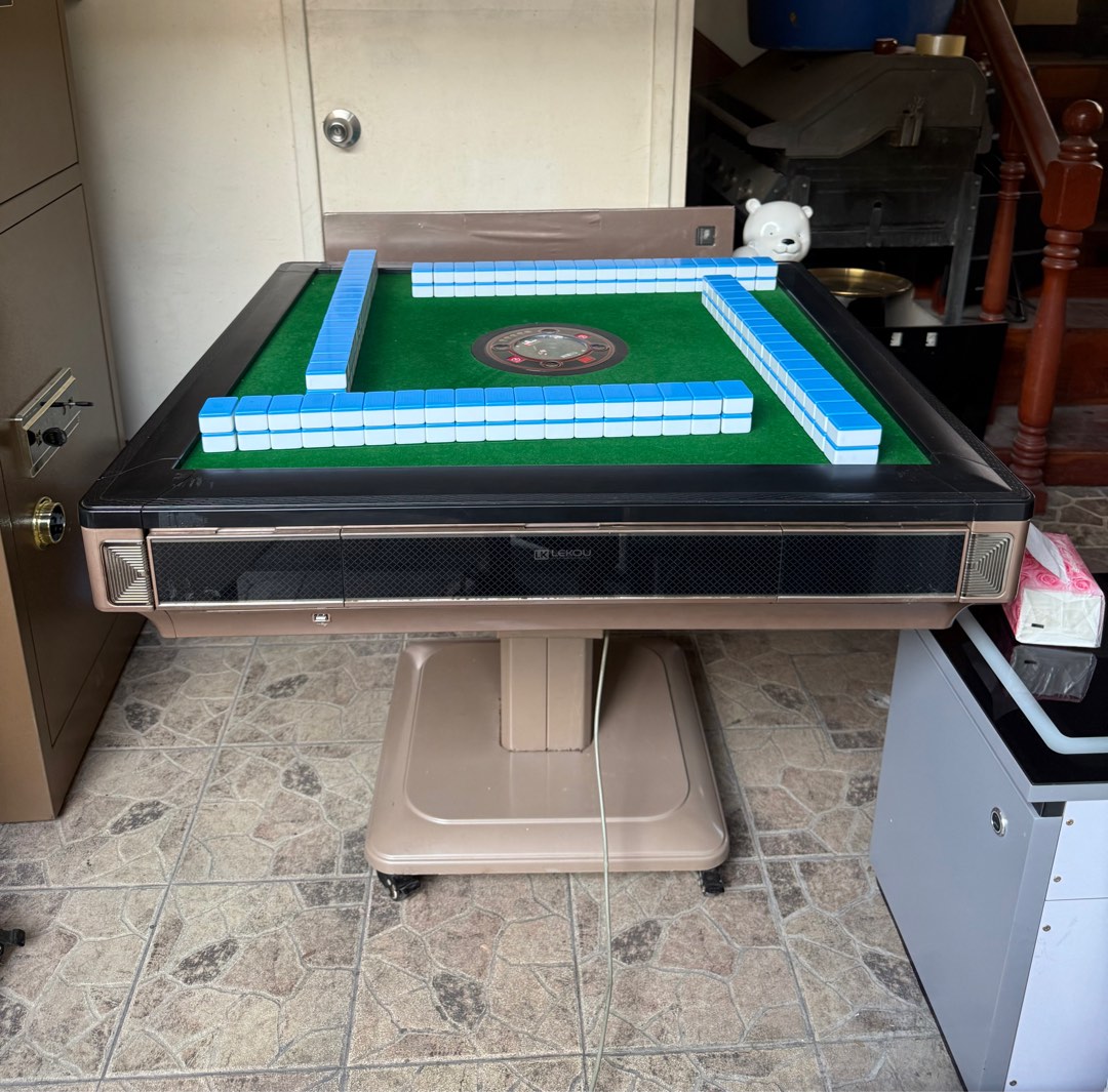 Automatic mahjong table 144 complete, Sports Equipment, Sports & Games ...