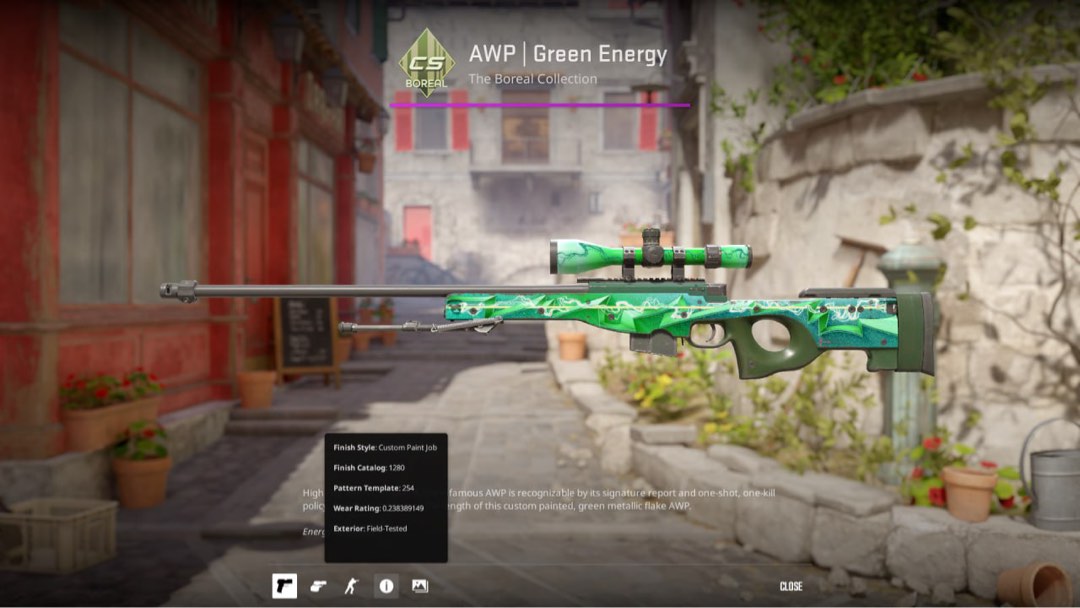 AWP | Green Energy (The Boreal Collection), Video Gaming, Gaming ...