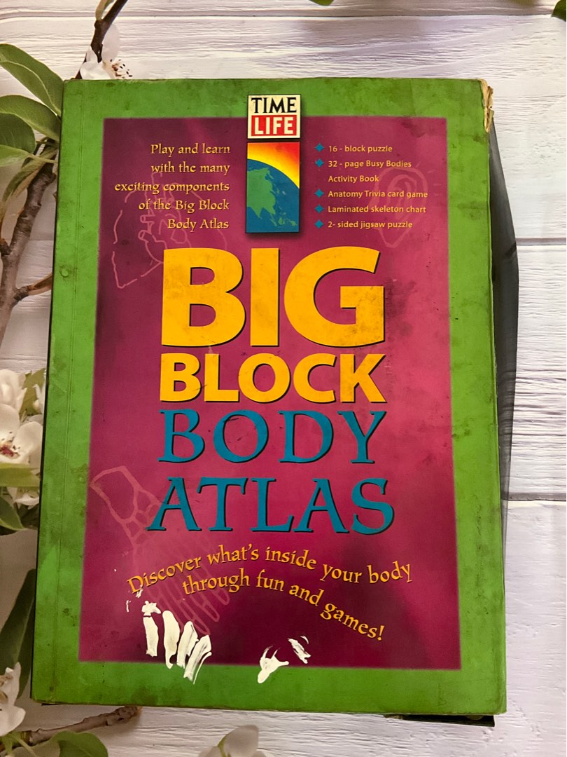 Big Block Body Atlas - Educational Puzzle Book, Hobbies & Toys, Books ...