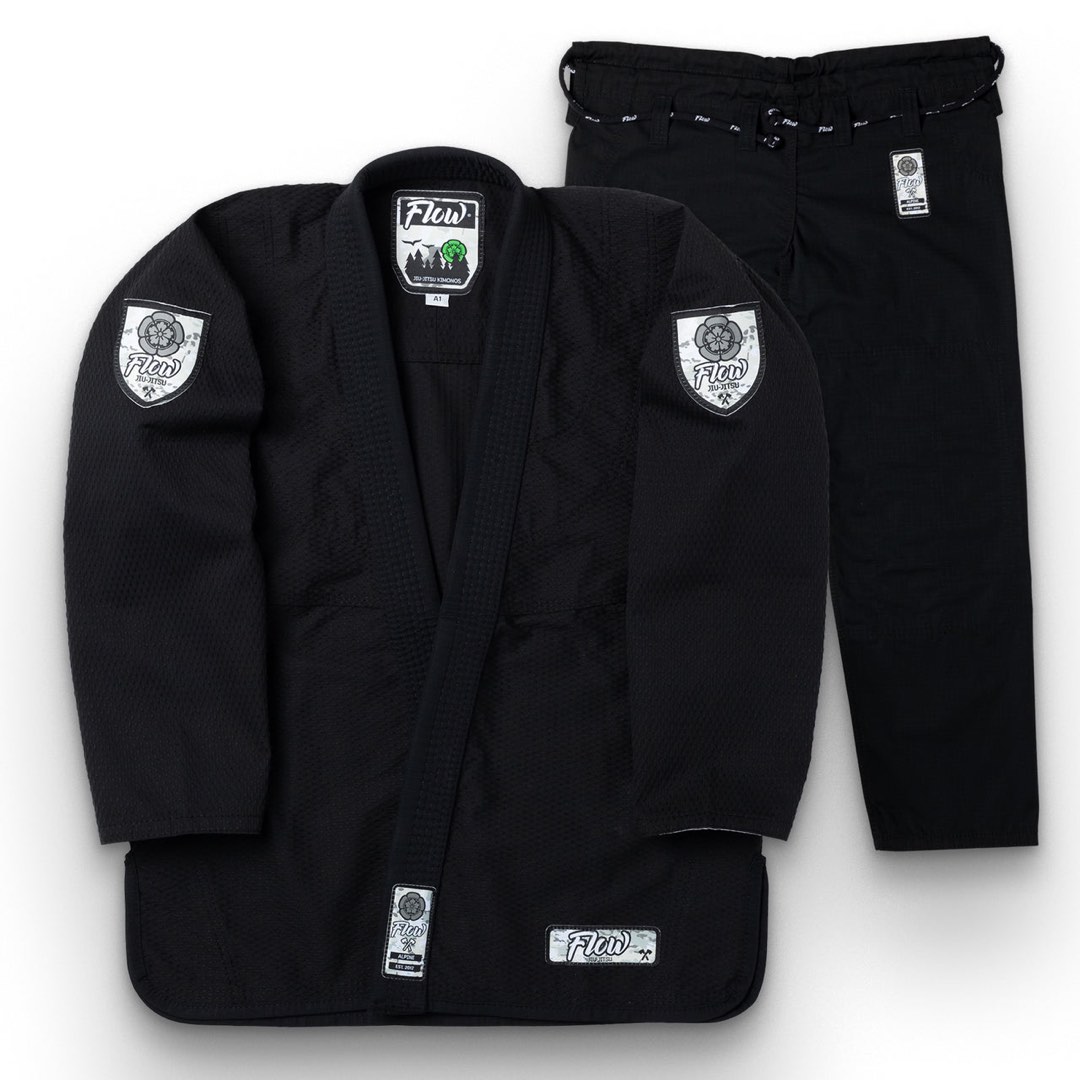 Black BJJ Gi - Flow Kimonos Alpine Pro 2.0, Sports Equipment, Other ...