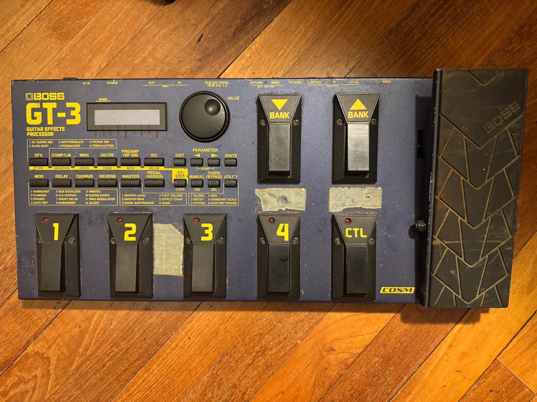 Boss GT3 Vintage Multi Effects Pedal, Hobbies & Toys, Music & Media, Music Accessories on Carousell