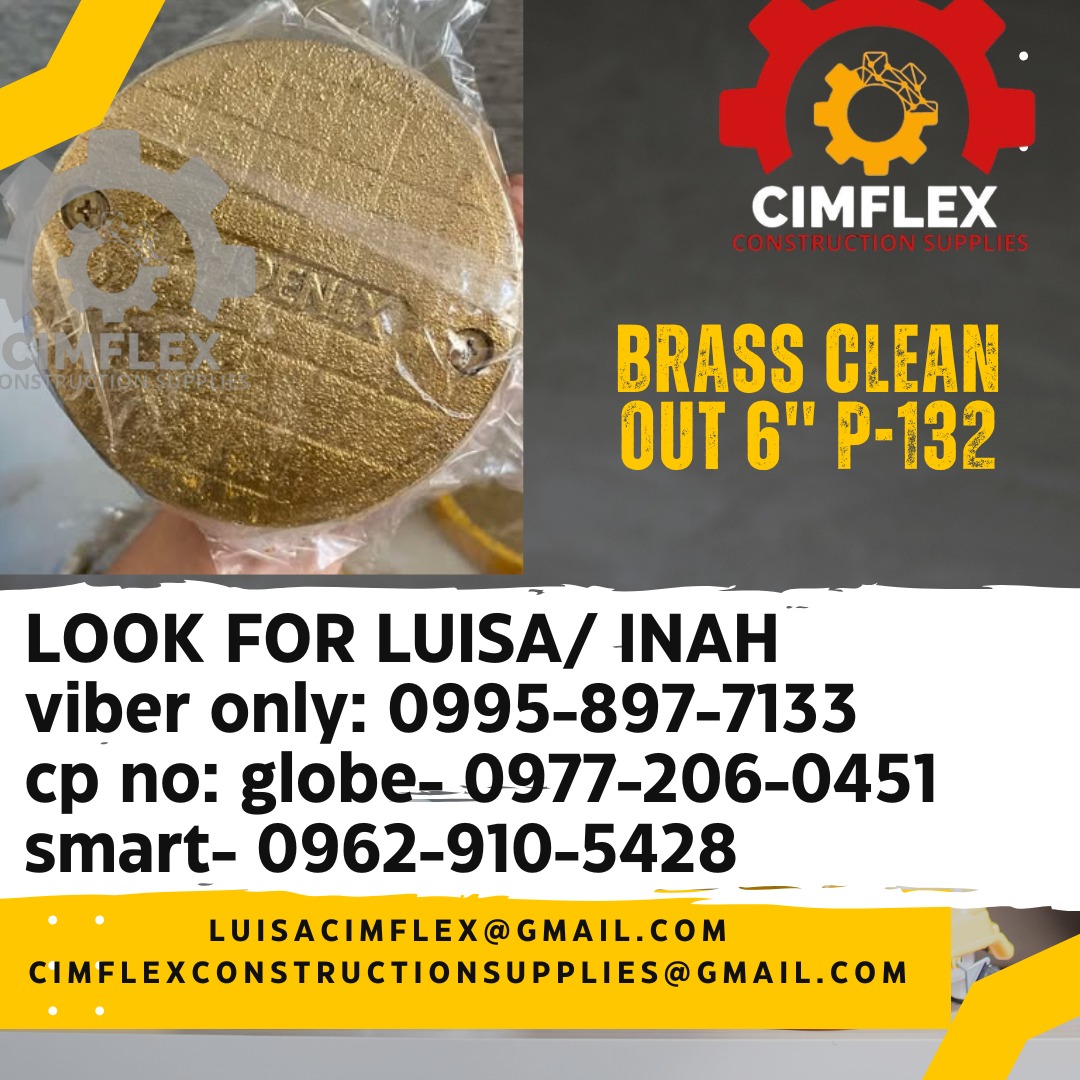 brass clean out 6'' P-132, Commercial & Industrial, Construction Tools ...