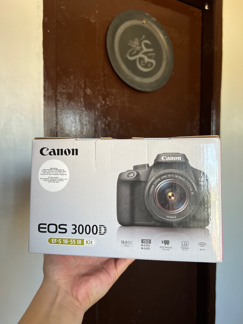 Canon EOS 3000D with 18-55mm Kit, Photography, Cameras on Carousell