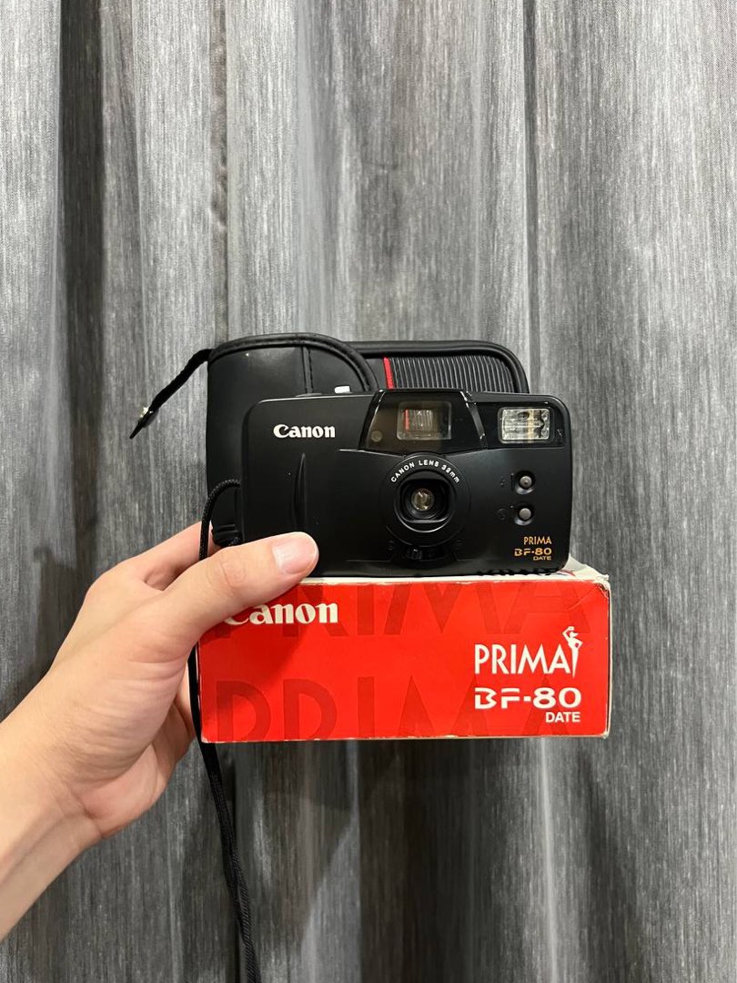 Canon Prima BF-80 full set film camera beginner 35mm, Photography, Cameras on Carousell