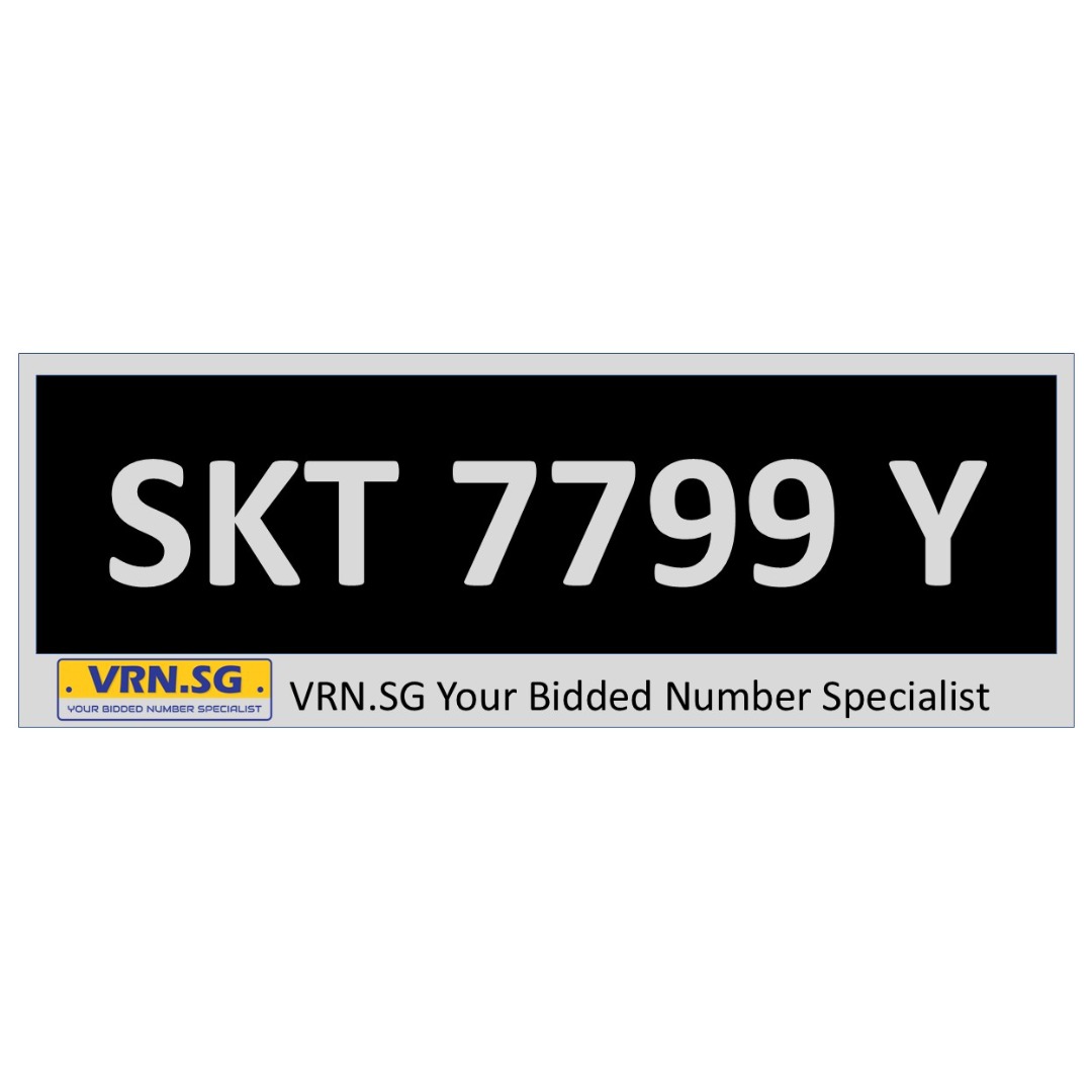 Car Number Plate for Sale: SKT 7799 Y (SKT7799Y), Car Accessories, Car ...