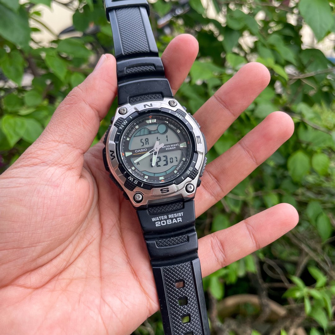 Casio Tide graph, Men's Fashion, Watches & Accessories, Watches on ...
