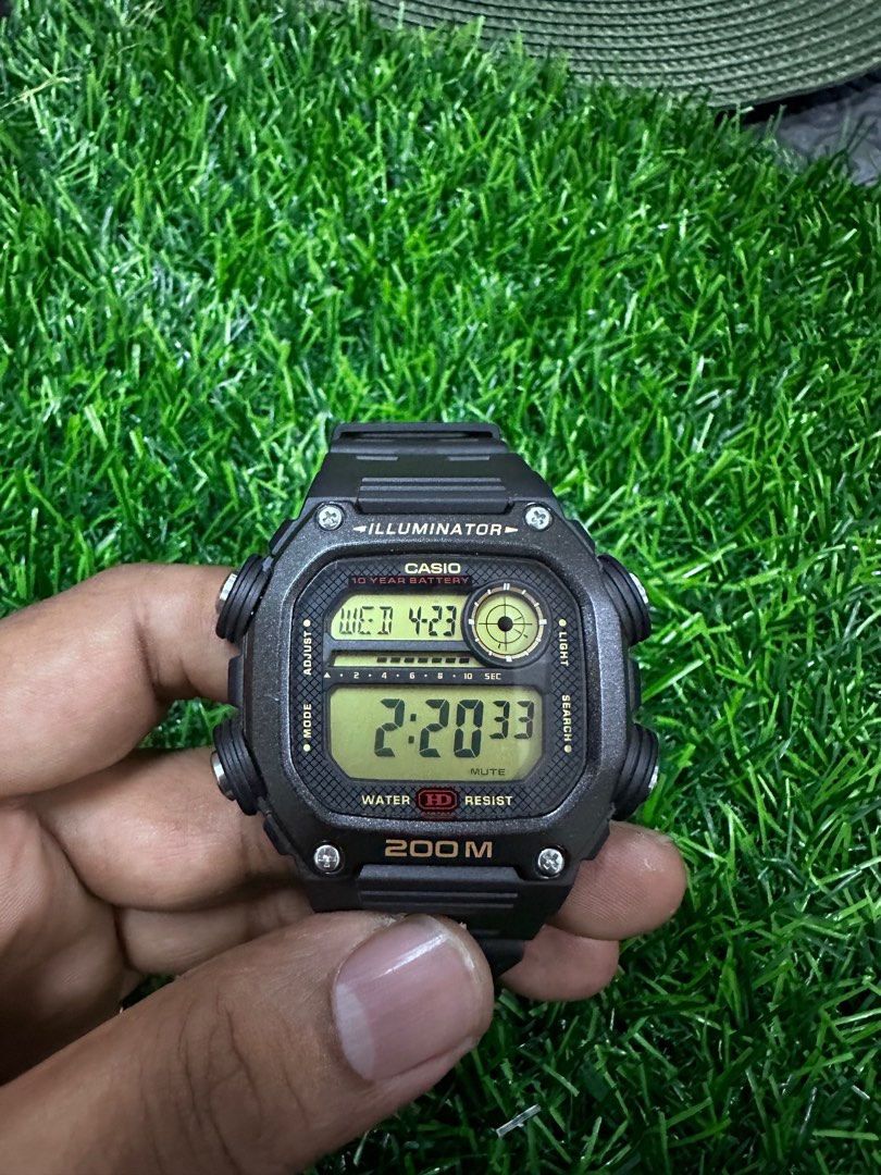 CASlO Man Digital Black Resin Band Watch DW-291H-1A DW-291H, Men's Fashion, Watches ...