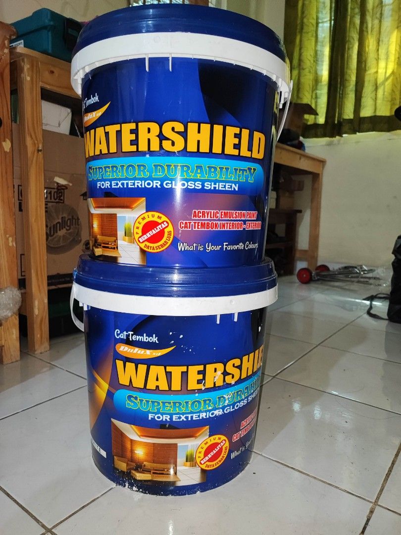 Cat tembok watershield dulux xi120 kg baru yah, Perabotan Rumah di ...