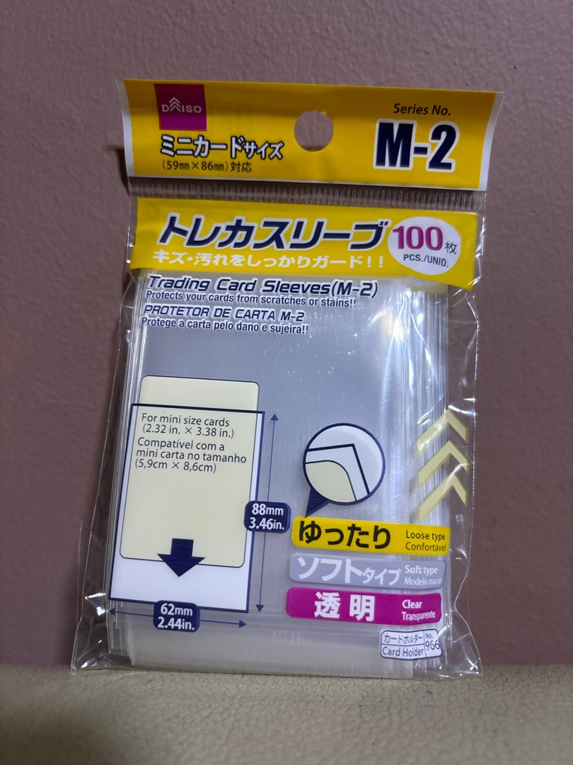 Daiso trading card sleeve, Hobbies & Toys, Stationery & Craft, Other ...
