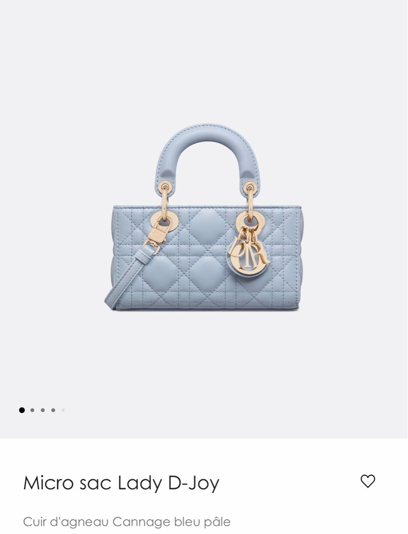 Dior Lady D-Joy Micro Bag, Luxury, Bags & Wallets on Carousell
