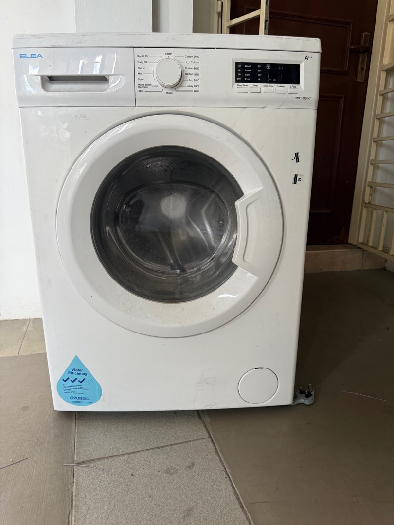 ELBA Front load washing machine, TV & Home Appliances, Washing Machines ...