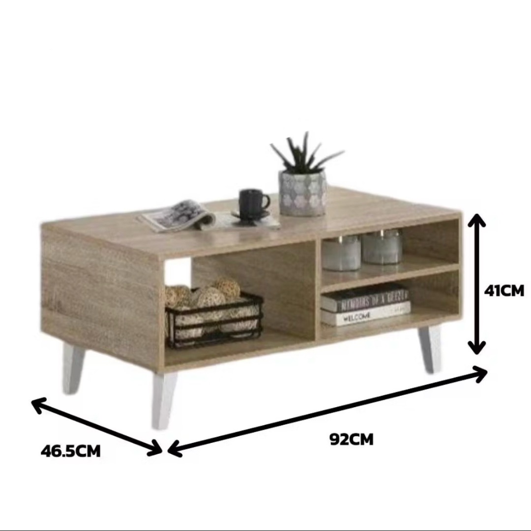 [FREE INSTALLATION] Coffee Table Storage Shelf | Open Shelf Center ...