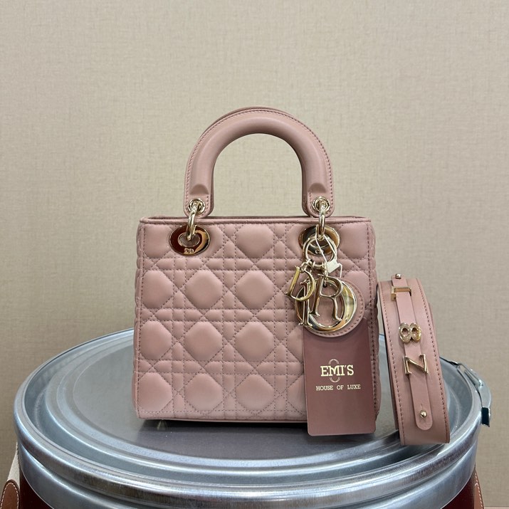 Full Set Lady ABC Dior Small Blush Pink Lambskin LGHW Year 2020, Luxury ...