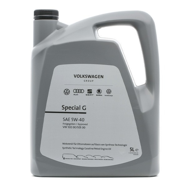 Genuine Audi/VW 5W40 Fully Synthetic Engine Oil 5L (GS55502M4), Car ...