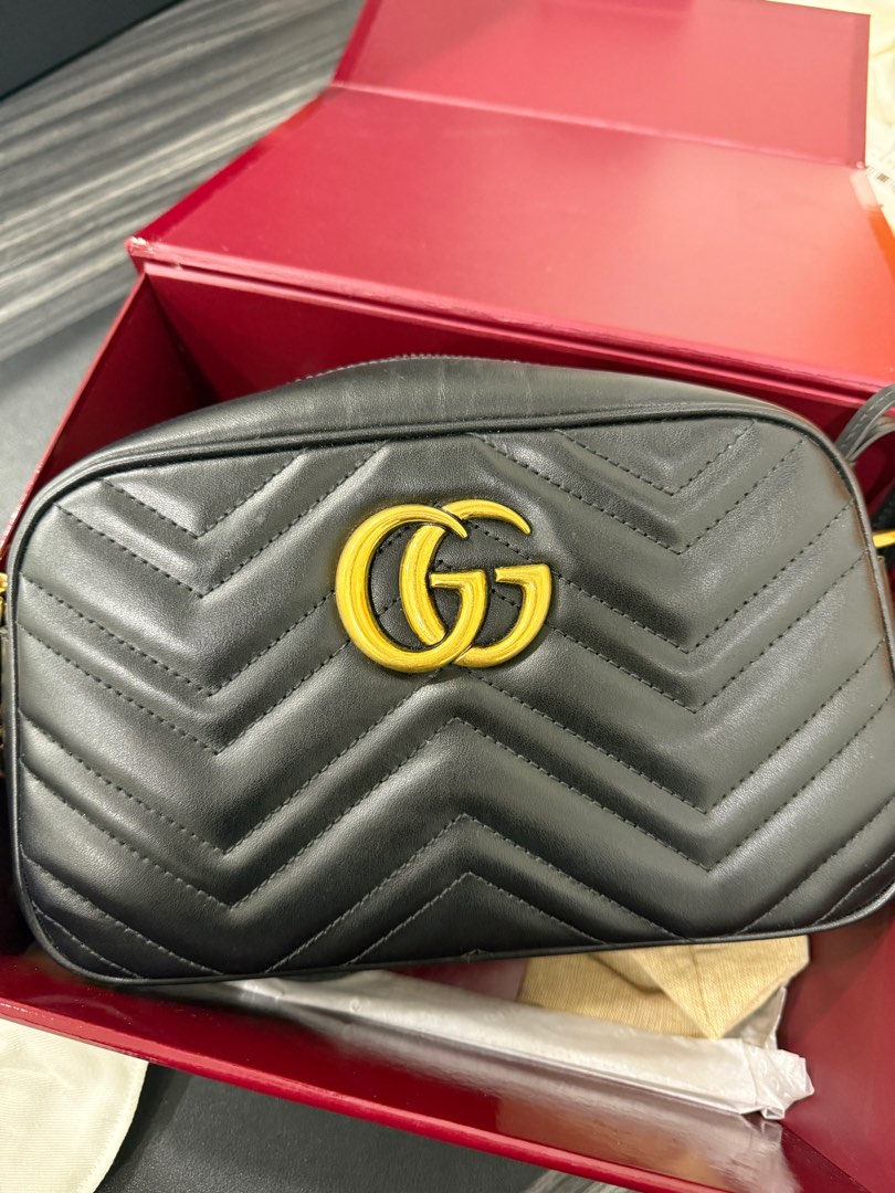 Gucci Camera Bag Black, Luxury, Bags & Wallets on Carousell