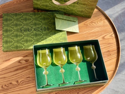 Gucci high footed wine glass, Furniture & Home Living, Kitchenware ...