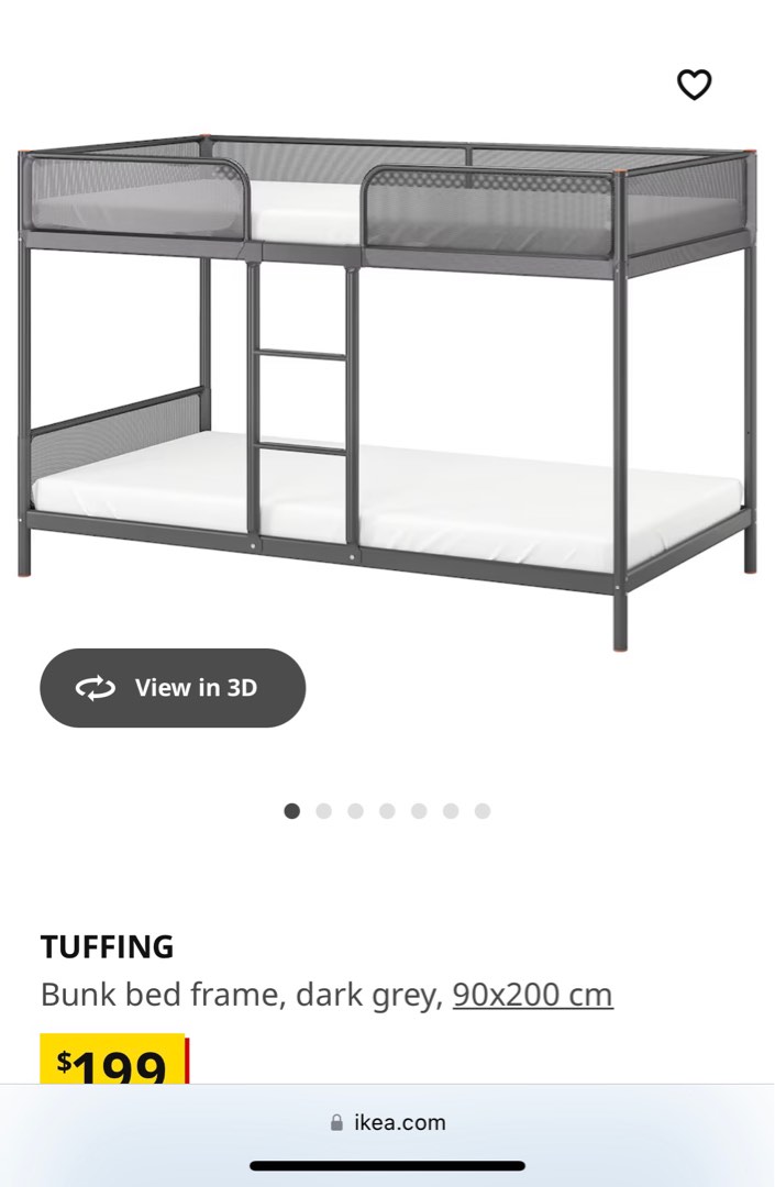 Ikea Bunk Bed Frame, Furniture & Home Living, Furniture, Bed Frames & Mattresses on Carousell