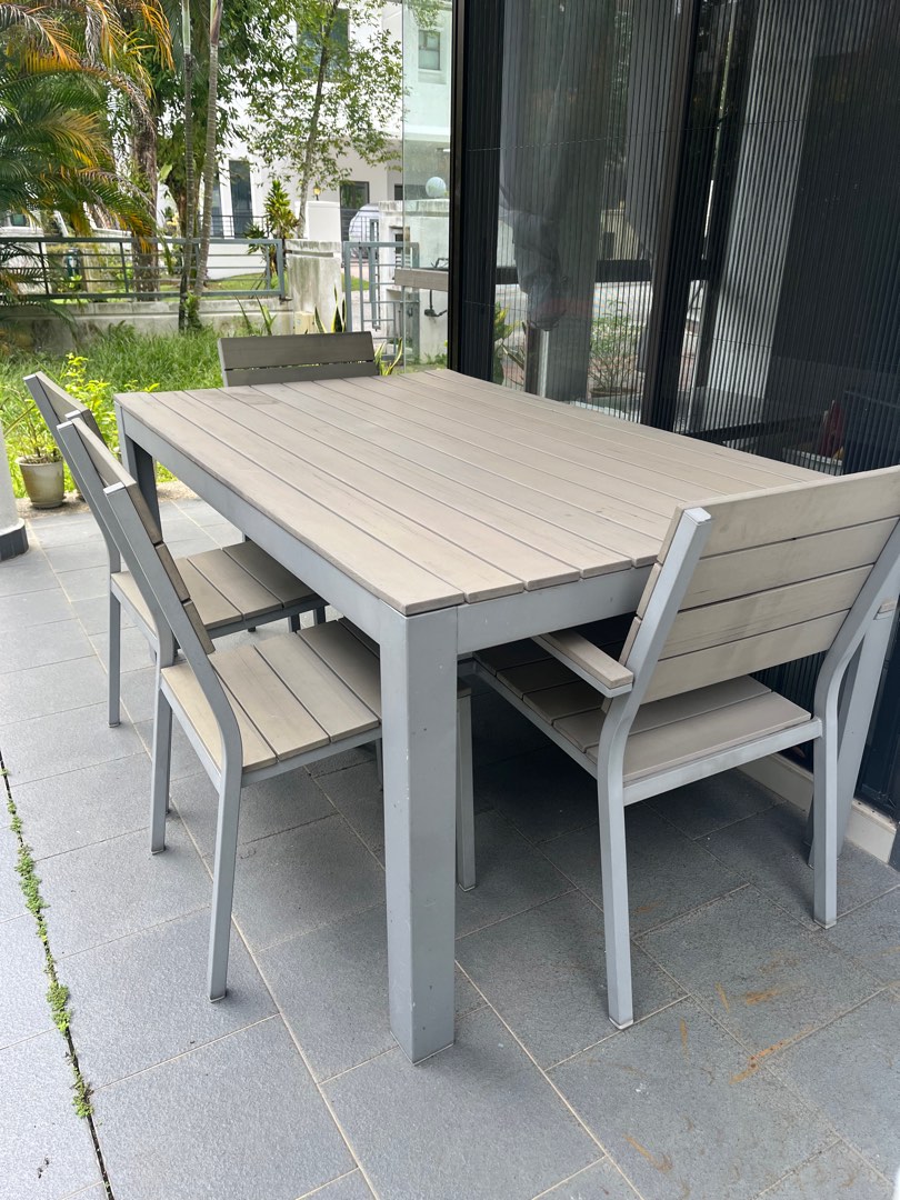 IKEA Falster Garden Table and 5 chairs, Furniture & Home Living ...