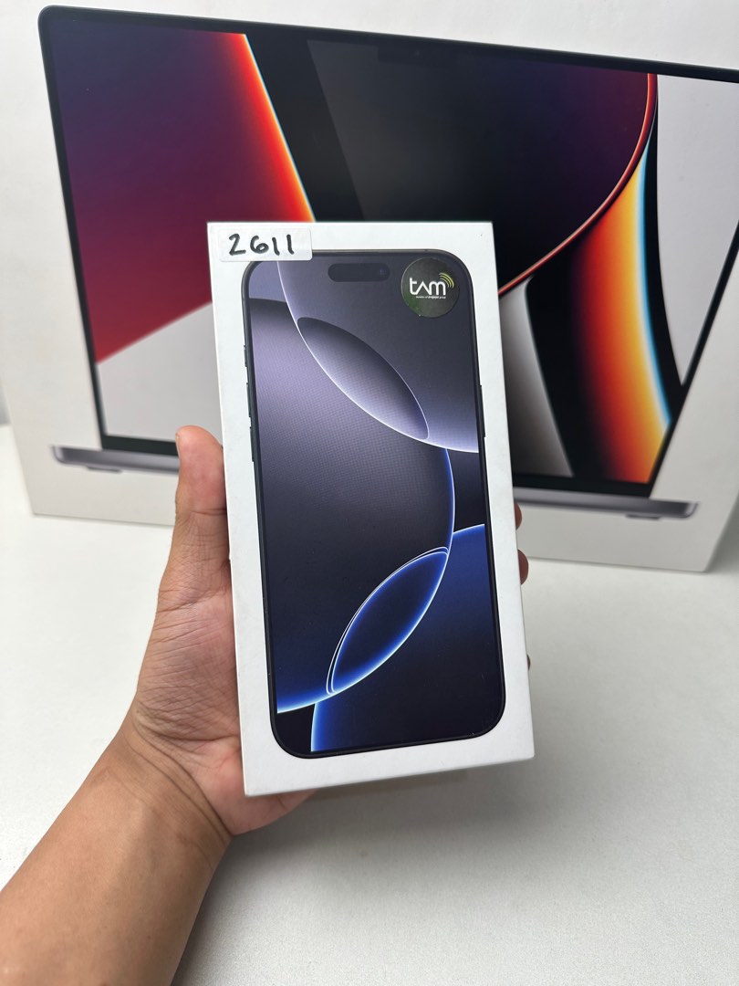 Iphone 16 pro max 256gb ibox new segel black titanium, Telepon Seluler ...