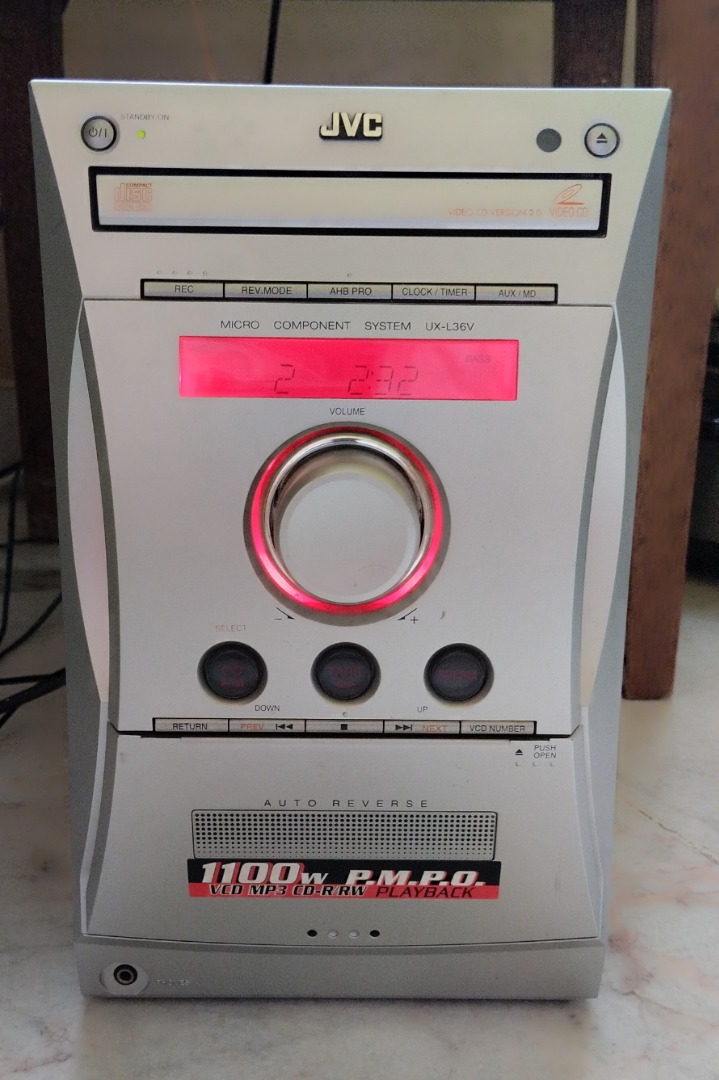 JVC Model UX-L36V CD.VCD, Radio and Auto Reverse Cassette Recorder ...