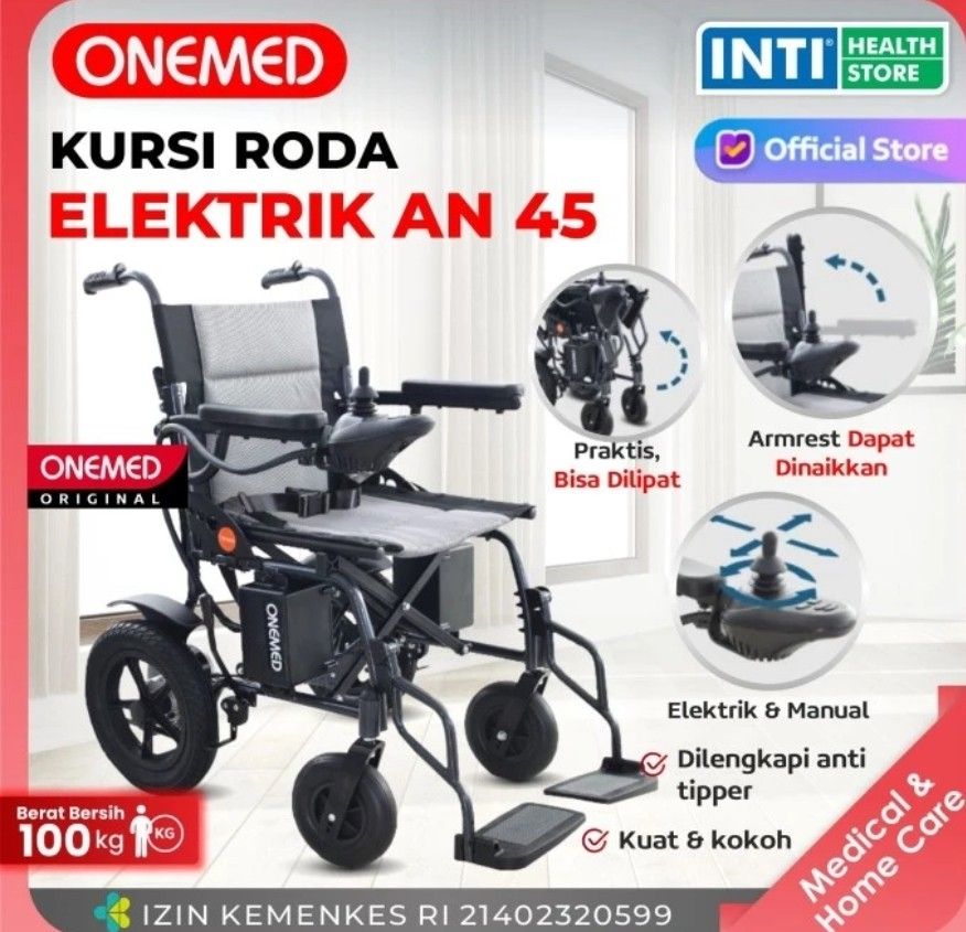 Kursi roda listrik elektrik one med, Motor di Carousell