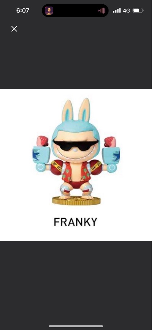 Labubu one piece franky, Hobbies & Toys, Toys & Games on Carousell