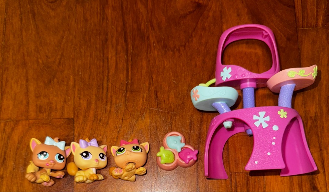 Littlest Pet Shop LPS Kitten Triplets Set (Good Condi!), Hobbies & Toys ...